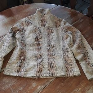 Dialogue | Jackets & Coats | Faux Snake Skin Jacket Dialogue Medium ...